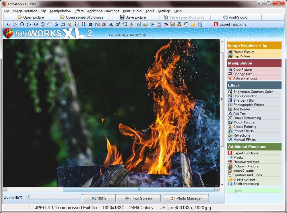Photo editor for Windows 10 for novice and experts